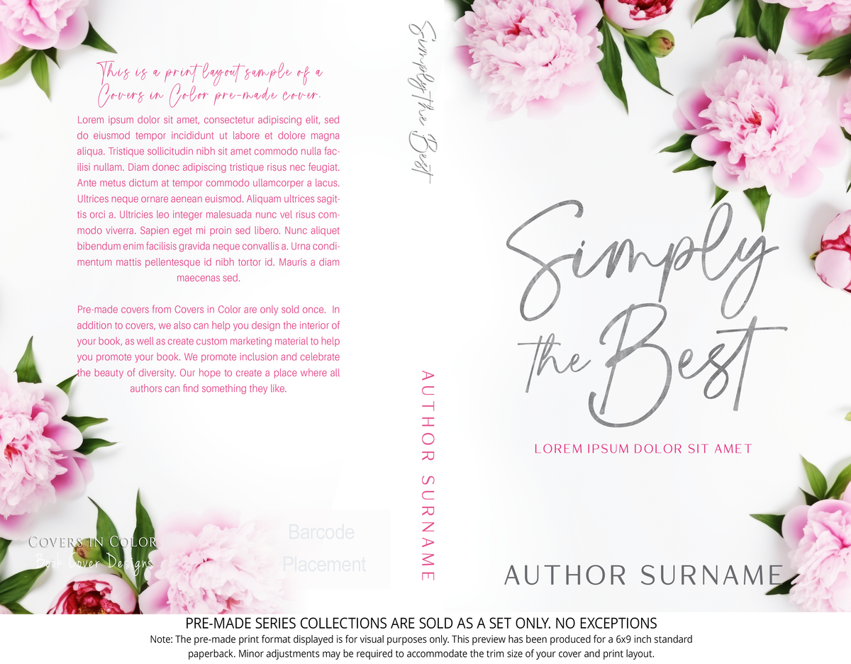 Pre-made Book Cover M1611 Series: Simply Truly – Covers in Color