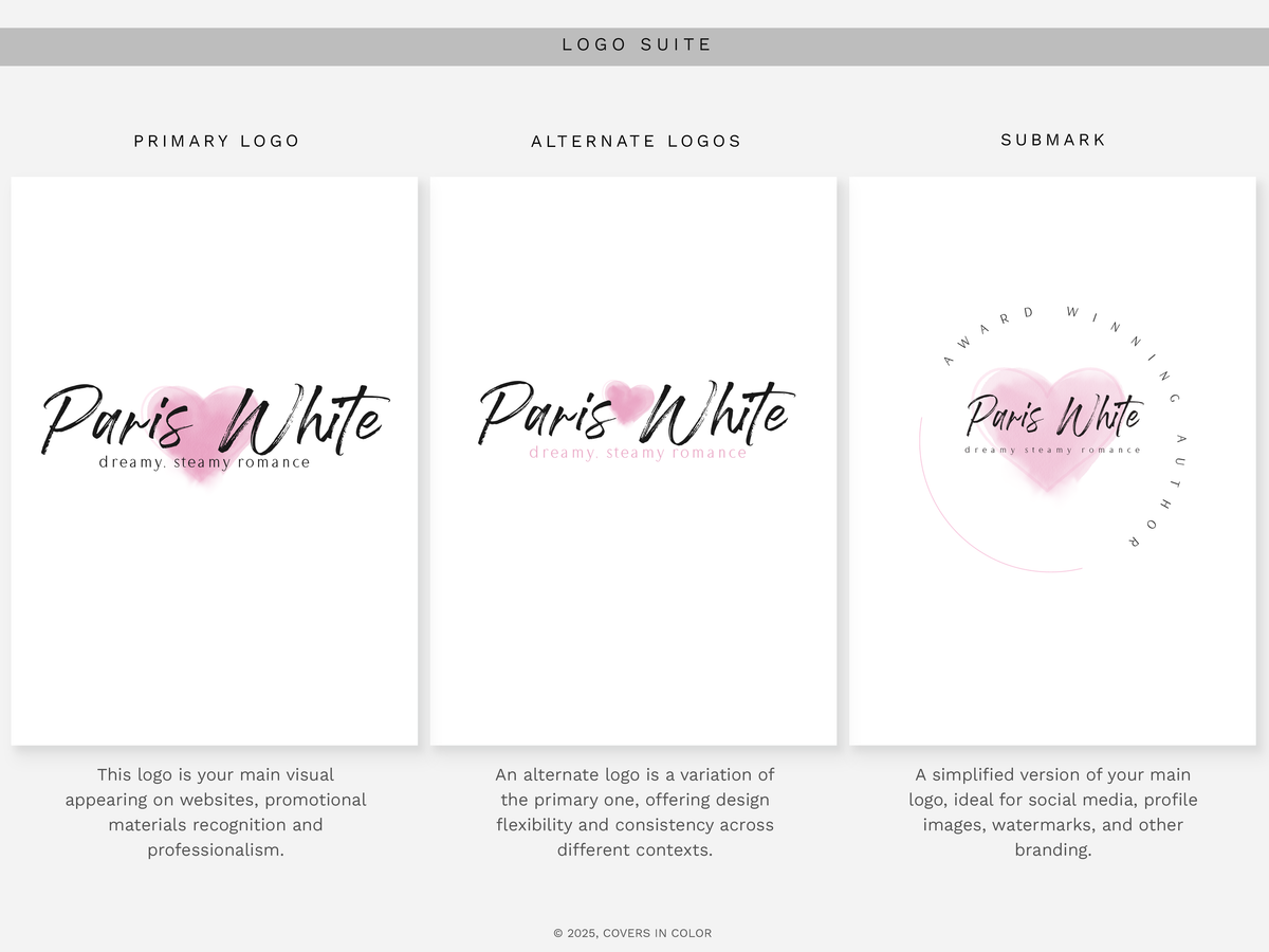 Pre-made Logo Suite P1960 – Covers in Color